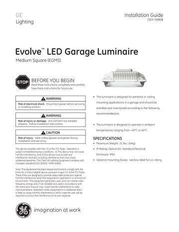 Ge Evolve Installation Manual Manualzz