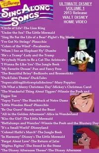 Disney Sing Along Songs Ultimate Disney Volume 1 Scratchpad Fandom