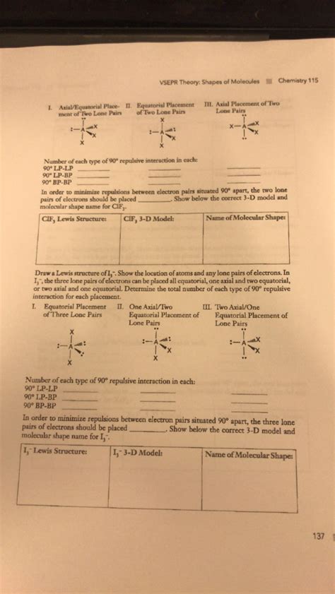 Solved Chemistry Experiment B Variations Of AX Chegg Com