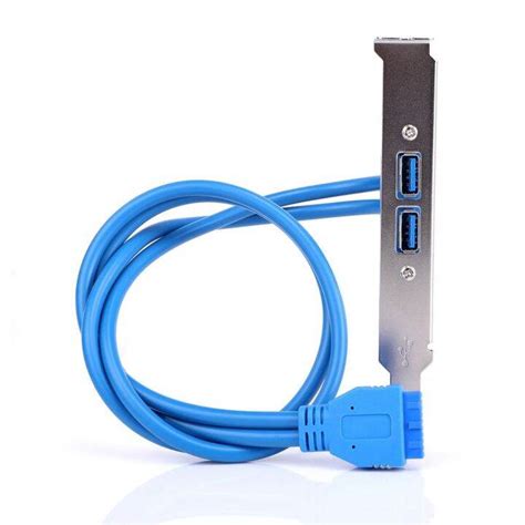 Wub4755 High Speed Extension Cable 2 Ports Motherboard Usb 30 Back Panel Usb 20 To 20 Pin