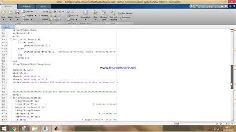 Matlab Code For Binary Psk Modulation And De Modulation Part 47 Youtube