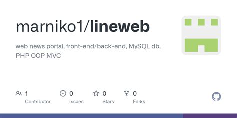 Github Marniko1lineweb Web News Portal Front Endback End Mysql