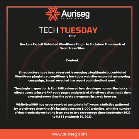 Auriseg On Linkedin Techtuesday Knowledgesharing Auriseg Cybersecurity Recentupdate…