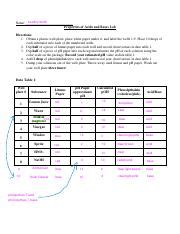 Understanding Properties Of Acids And Bases Lab Experiment Course Hero