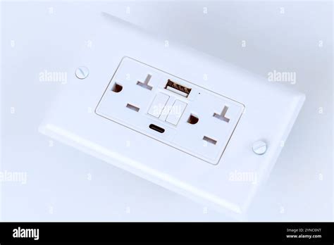 Electrical Outlet Features Multiple Sockets Usb Charging Ports Providing Convenient Self Test