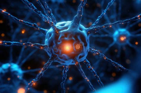 Illuminated Neuron Cell Structure Microscopic View Stock Photos - Free & Royalty-Free Stock ...