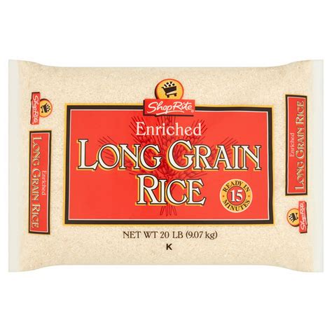 Shoprite Enriched Long Grain Rice 20 Lb Delivery Or Pickup Near Me