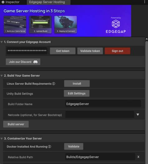 Unity Plugin Quickstart Edgegap