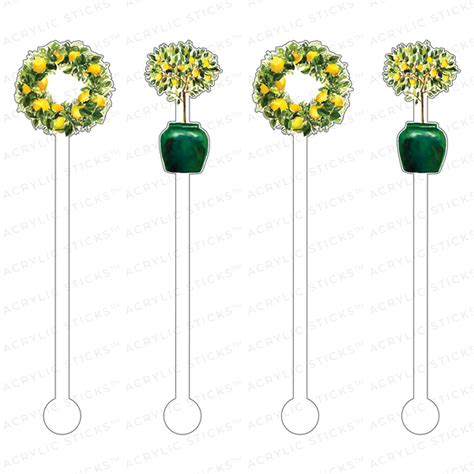 Lemon Living Acrylic Stir Sticks Combo Xo Acrylics Acrylic Sticks