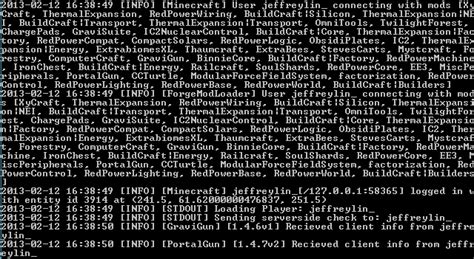 Minecraft Java Edition Server Can I Omit Certain Lines From The Feed