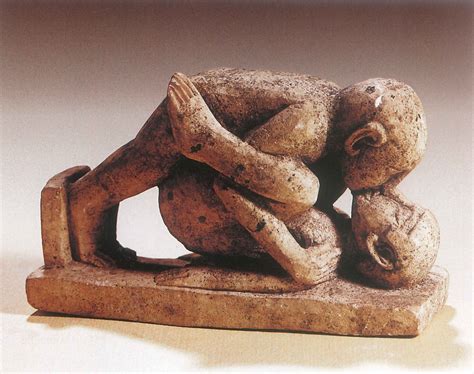 An Example Of Erotic Depictions That Occasionally Could Be Found Among The Items In A Tomb This