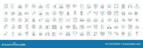 Machine Learning Vector Line Icons Set Machine Learning Artificial Intelligence Algorithm