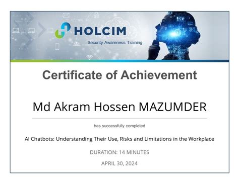 mohamed akram hossen on linkedin successfully completed ai chatbot