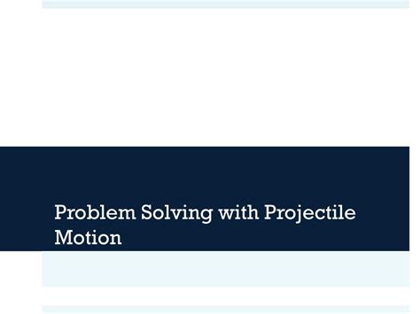PPT Projectile Motion PowerPoint Presentation Free Download ID
