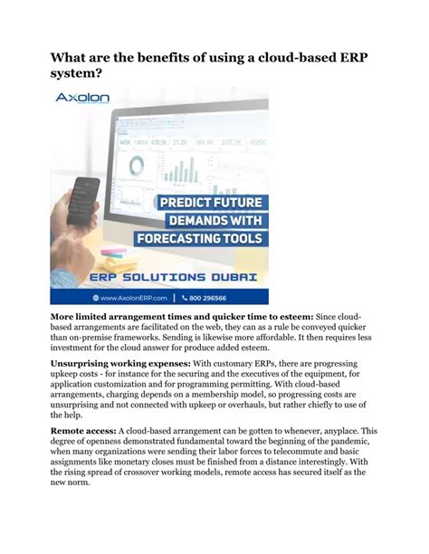PPT What Are The Benefits Of Using A Cloud Based ERP System