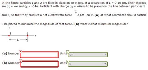 solved in the figure particles 1 and 2 are fixed in place on