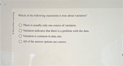 Solved Which Of The Following Statements Is True About