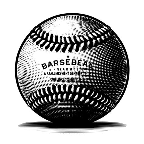 Premium Vector A Black And White Image Of A Ball With The Words