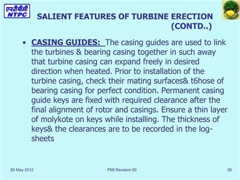 Turbine Erection Turbine Erection Turbine PDF
