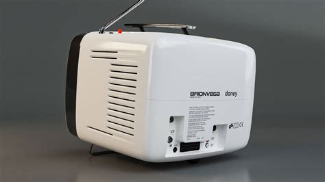 Brionvega Doney Vintage Retro Design Crt Tv 2005 3d Model Cgtrader