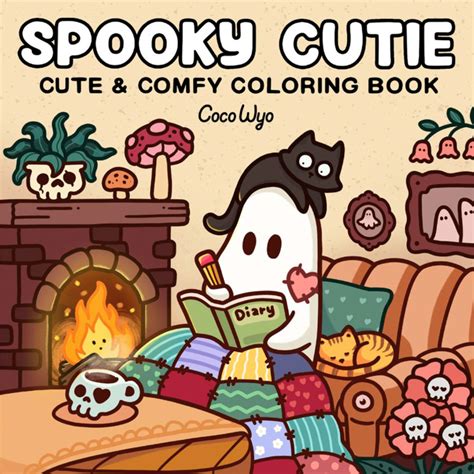 Coco Wyo Spooky Cutie Colouring Book July 2026 Blank Canvas Art
