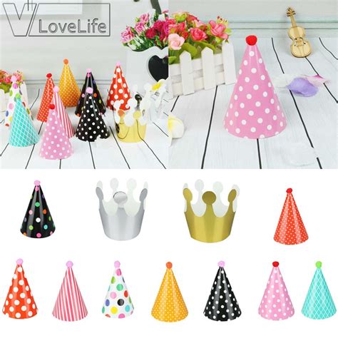 Birthday Party Hats And Crowns Fun Party Hats Set Grandado