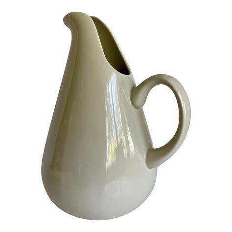 Russel Wright For Oneida Glazed Stoneware Ceramic Pitcher Chairish