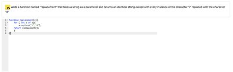 Solved Is Write A Function Named Replacement That Takes A Chegg