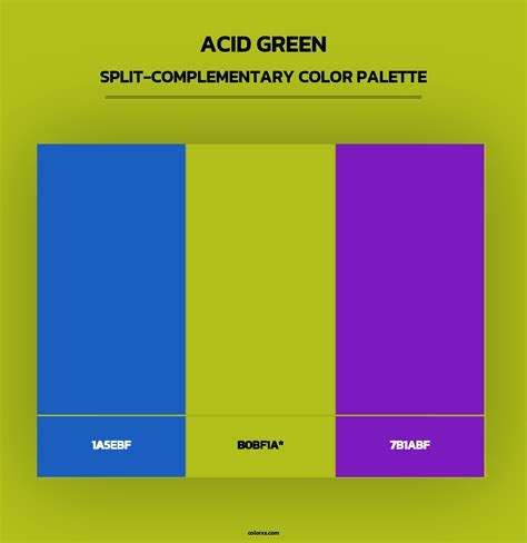 Split Complementary Color Palettes And Scheme Combinations