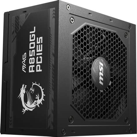 Msi Alimentation Pc Mag A850gl Pcie5 850w 80 Gold Modulaire