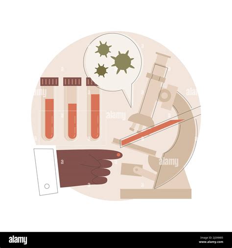 Blood Testing Abstract Concept Vector Illustration Medical Testing