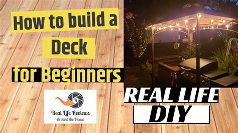 How To Build A Deck For Beginners Youtube