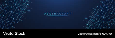 Technology Abstract Lines And Dots Connect Vector Image