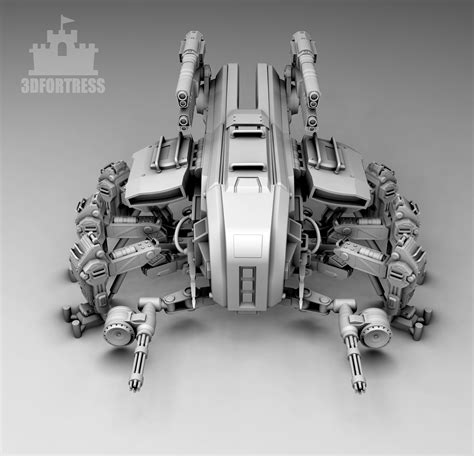 A Six Legged Robot 3d Model 3d Printable Cgtrader