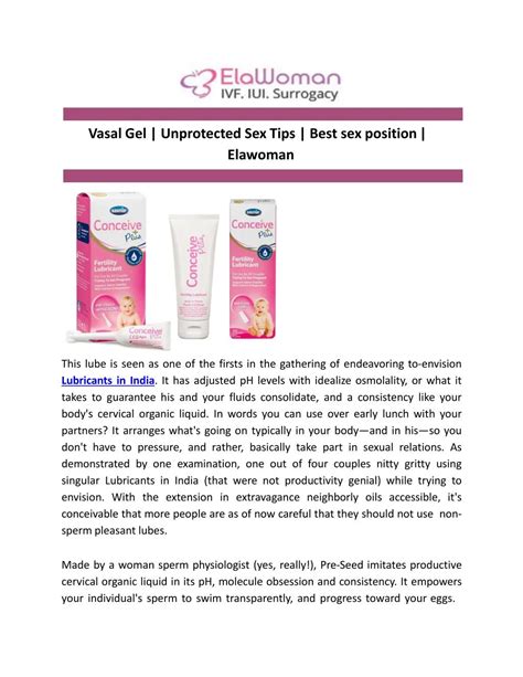 PPT Vasal Gel Unprotected Sex Tips Best Sex Position Elawoman PowerPoint Presentation