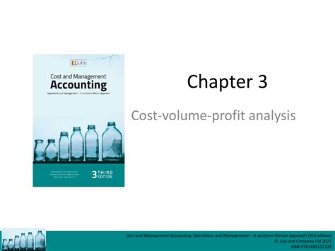Cost Volume Profit Analysis Textbook Chapter
