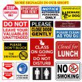 Entrance Exit Only Sign Laminated Signage A4 Size Lazada PH