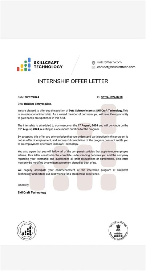 Skillcrafttechnology Internship Software Shreyas Haldikar