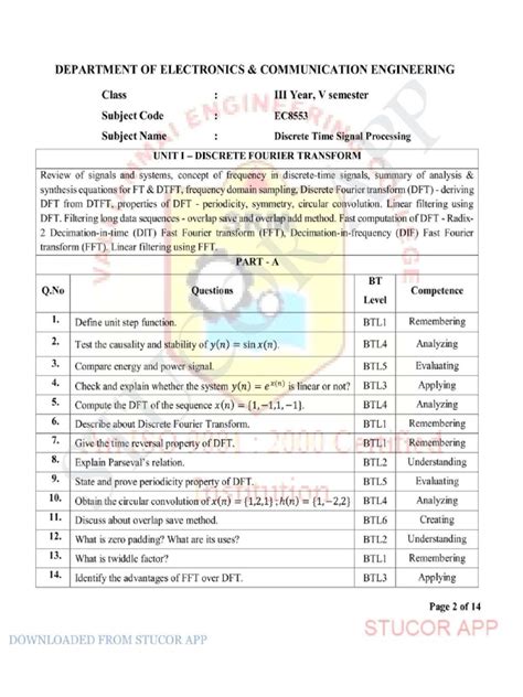 dtsp qus bank pdf analog to digital converter central processing unit