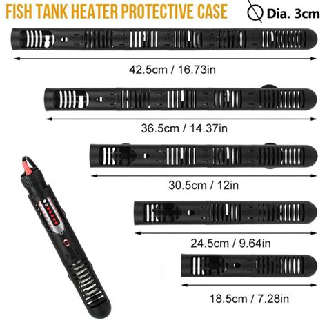 Aquarium Fish Tank Heater Protective Case Detachable Thermostatic
