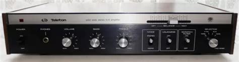 Vintage Teleton Solid State Stereo Hi Fi Amplifier Saq 206b Japan