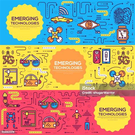 기술 벡터 브로셔 카드 얇은 라인 세트 전단지 잡지 포스터 책 표지 배너의 자동화 템플릿 레이아웃 인공 지능 기술 개요 삽화