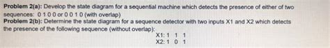 solved problem 2 a develop the state diagram for a