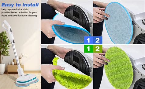 63 Inch Electric Mop Pads Replacement Floor Cleaning Pads
