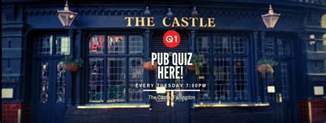 Pub Quiz Tuesday The Castle Farringfon