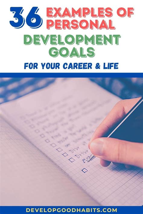 36 Personal Development Goals Examples For Work And Life Professional