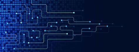 Premium Vector Abstract Network Connection With Connecting Dots Lines Circuit Board Technology