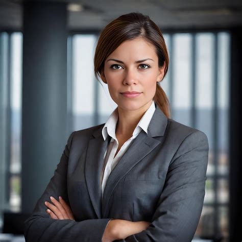Premium Photo A Professional Woman In A Corporate Setting