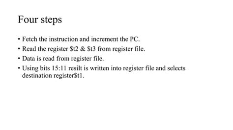 Basics Of Mips Architecture And Their Instruction Set Pptx
