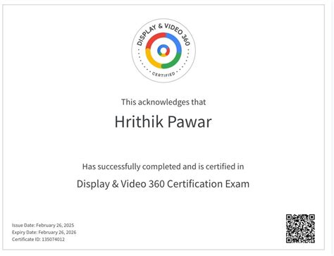 i m happy to share that i ve obtained a new certification display